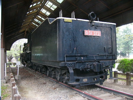石川県の保存機関車D51522